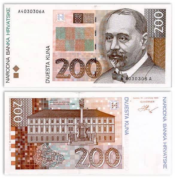 Chorvatsk Kuna M na St tn Vlajky